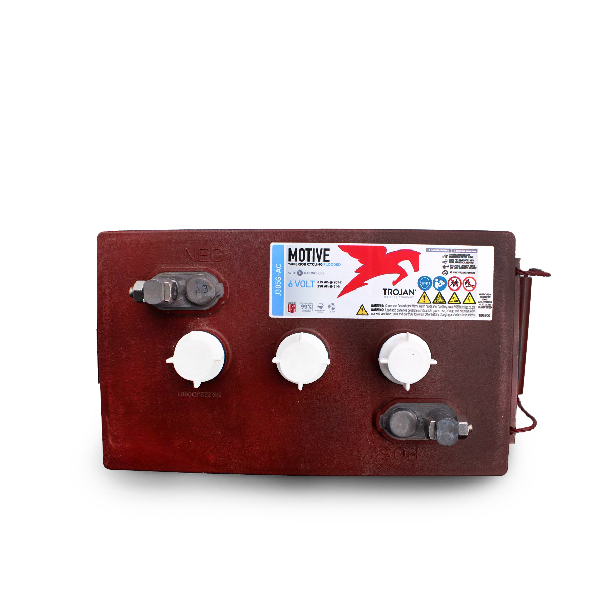 Batería Trojan J305-GAC (6V) 315AH – Jumbo Baterías